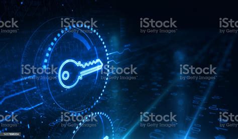 키 기호 디지털 개념 3d 일러스트레이션을 사용한 사이버 보안 0명에 대한 스톡 사진 및 기타 이미지 0명 데이터 디지털