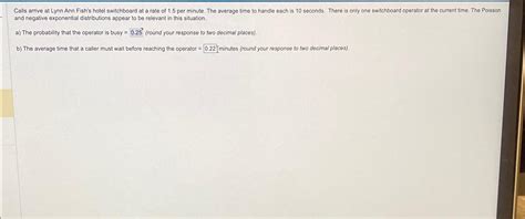 Solved And Negative Exponential Distributions Appear To Be