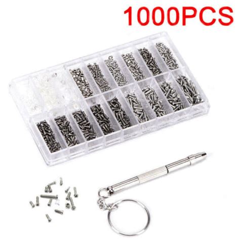 1000x Micro Glasses Sunglass Watch Spectacles Screws Nuts Screwdriver Repair Kit Ebay