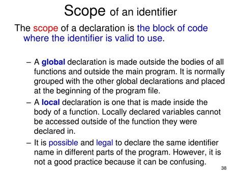 Ppt Lecture 5 Functions Variable Scope And Pointers Structured