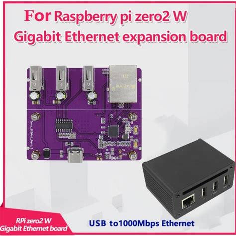 For Raspberry Pi Zero W2w Gigabit Ethernet Expansion Boardaluminum