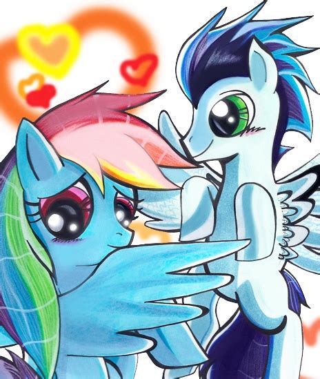 Rainbow Dash X Soarin Kiss