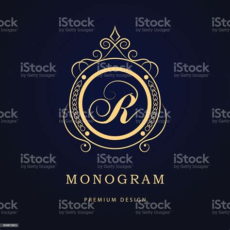 모노그램 디자인 우아한 템플릿 우아한 비즈니스 엠블럼 문자 R 벡터 0명에 대한 스톡 벡터 아트 및 기타 이미지 0명 고풍스런 꽃 한송이 Istock
