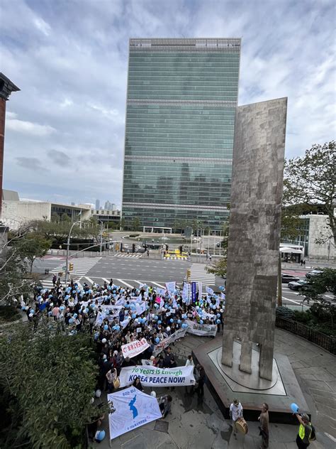 정전 70년 한반도 평화 유엔본부 대행진 Hinykorea