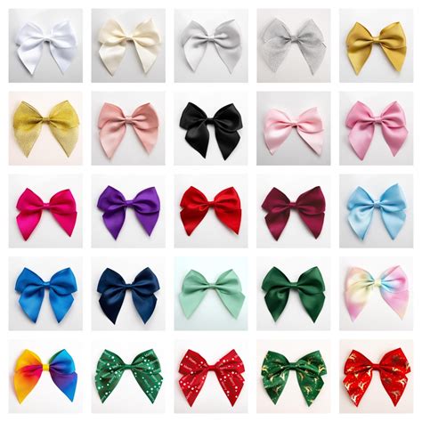 Mini Bows 400 Pieces Mini Ribbon Bows Satin Bowknot 1 Inch Diy Girls
