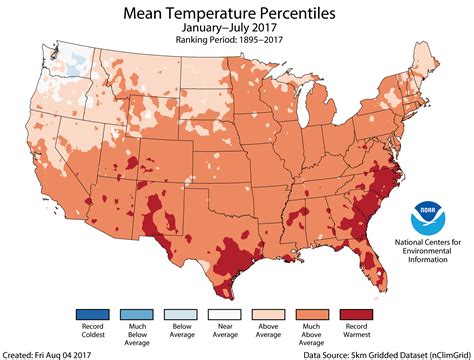 Assessing The Us Climate In July 2017 News National Centers For
