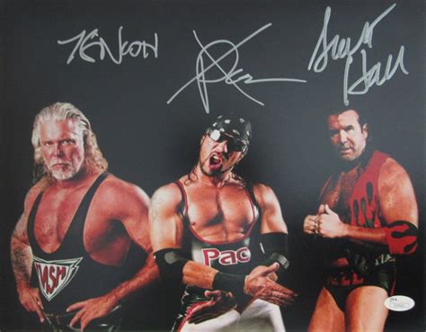 Kevin Nash X Pac And Scott Hall Signed Wwf 11x14 Photo Jsa Coa