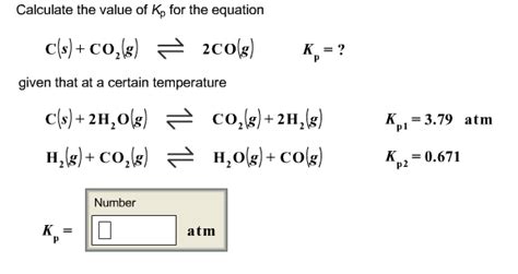 solved calculate the value of kp for the equation c s