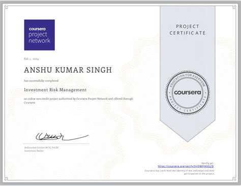 Lpuuniversity Lpu Coursera Certificationachievement Finance Banking Anshu Kumar Singh