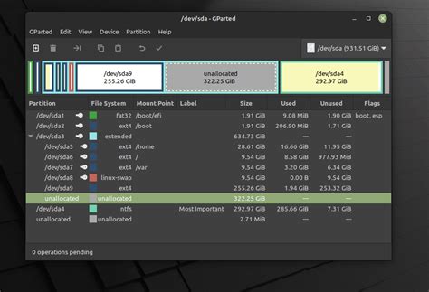 how to extend root partition r linuxmint