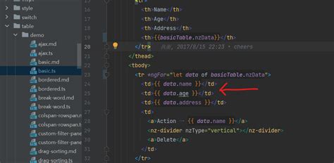 ide intellisense still not supported for nz table · issue 7802 · ng zorro ng zorro antd · github