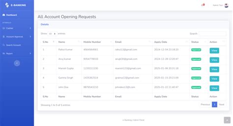 E Banking Mangment System Project In PHP E Banking System