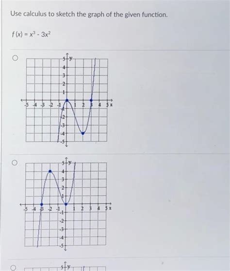 solved use calculus to sketch the graph of the given