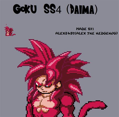 Goku Ss4 Daima Pixel Art By Alex2497 On Deviantart