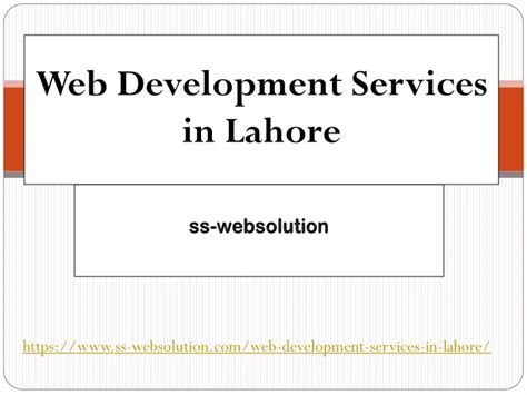 ppt web development services in lahore powerpoint presentation free download id 12027726