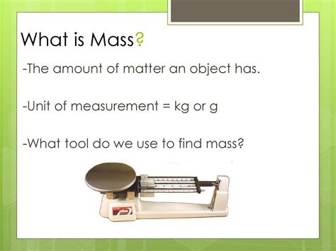 Mass Science Definition