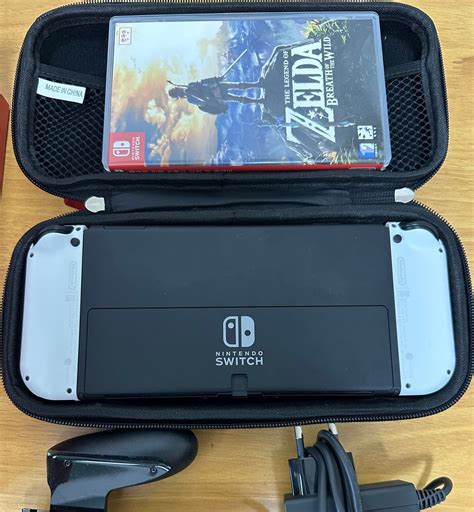 닌텐도 스위치 Oled 화이트 젤다 야생의 숨결 세 후루츠패밀리