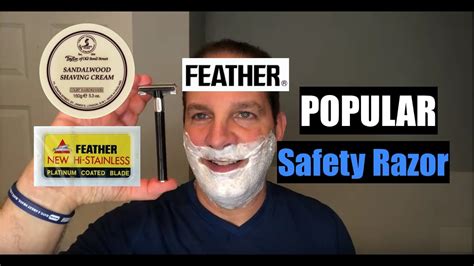 Feather POPULAR Razor Shave and Review Geofatboy - YouTube