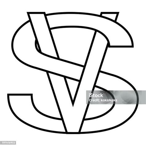 문자 는 V와 S 대 로고 스포츠 싸움 경쟁 대 전투 경기 V 및 S 문자 게임에 대한 벡터 로고 Vs 문자 얽혀 Championship에 대한 스톡 벡터 아트 및 기타