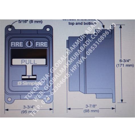 Jual SIMPLEX EXPLOSION PROOF MANUAL PULL STATION MANUAL PUSH BUTT Jakarta Pusat