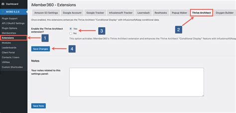 Thrive Architect Extension Imember360 Documentation