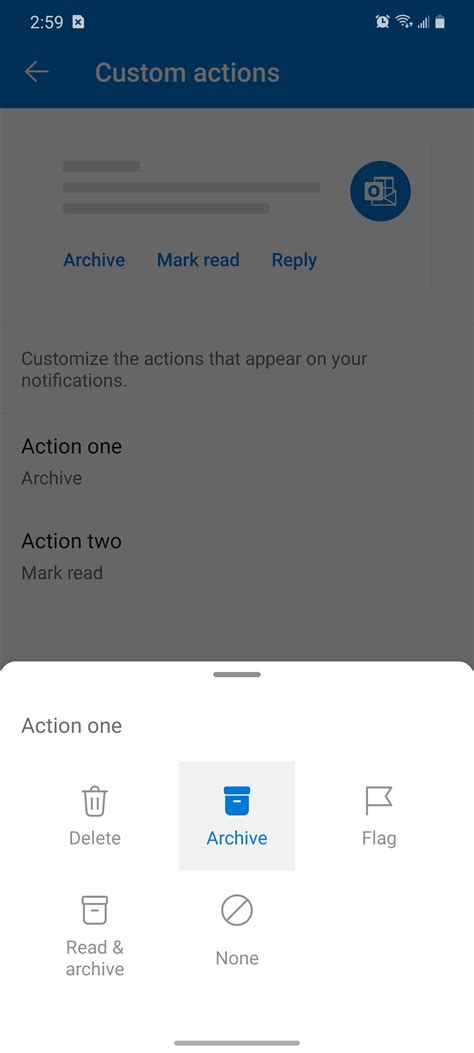 Microsoft Outlook Adds Option To Customize Buttons On Notifications Apk Download