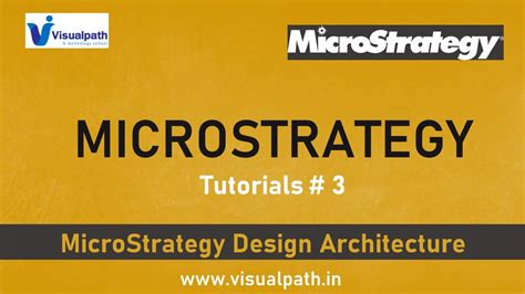 3 Microstrategy Design Architecture Microstrategy Architecture Tutorials Youtube