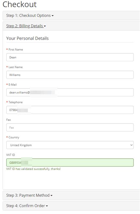 Opencart Validate Vat Number Discount