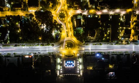 By Night Drone Photography