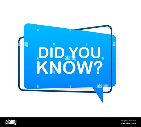 Did You Know Megaphone Label Vector Stock Illustration Stock Vector