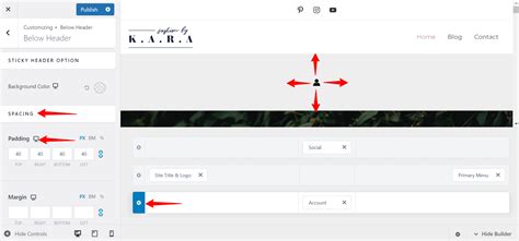 How To Customize A Header Menu Spacing Wordpress Theme My Blog