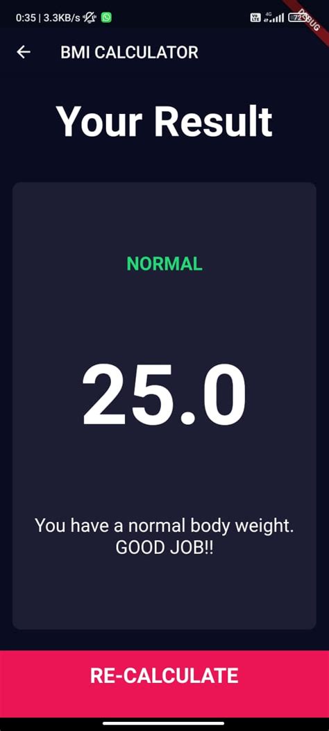 GitHub Kaustav G23 BMI Calculator App A BMI Calculator Mobile Application Using Flutter