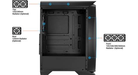 Aerocool Aero One Eclipse Mid Tower Case Tempered Glass With Rgb Controller Hub Black Ln100927