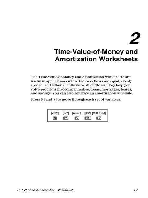 Ti Baii Plus Tvm Functions Pdf Pdf Present Value Mortgage Loan