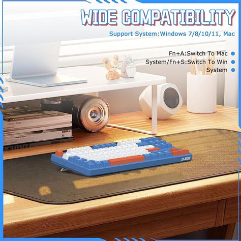 Wireless Mechanical Keyboard Bluetooth G Dual Mode Keys Compact TKL Hot Swappable Gaming