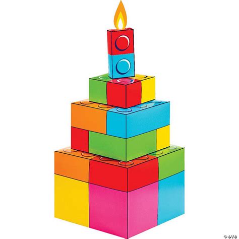 Block Bash Toy Blocks Centerpieces 3 Ct Oriental Trading