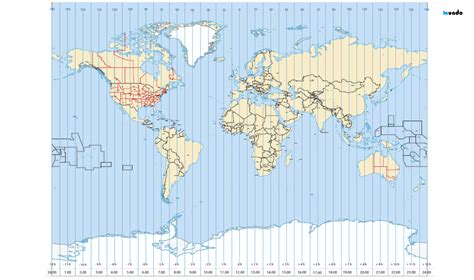 Mapa Stref Czasowych Czas Umowny 67 X 40 Cm Polskie Centrum