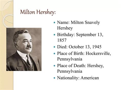 Milton Hershey Pptx