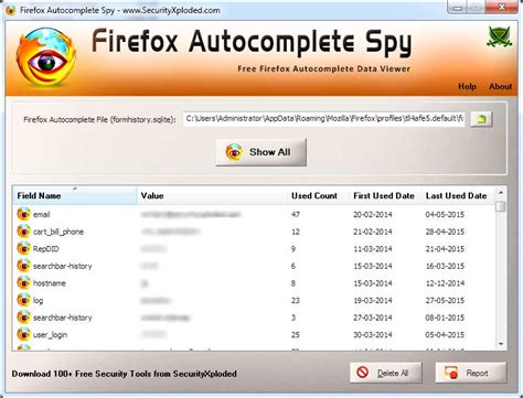 ChromePasswordDecrytor Showing The Saved Sign On Html Reprot