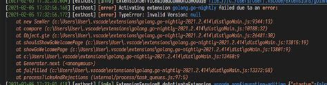 go nightly not working · issue 1193 · golang vscode go · github