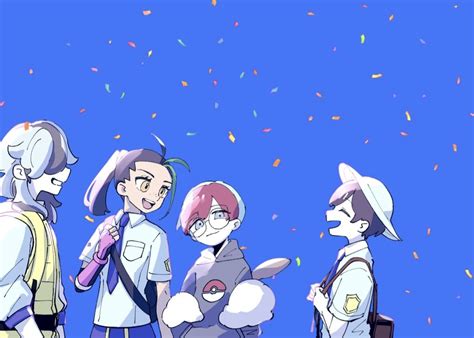 Nemona Florian Arven And Penny Pokemon And More Drawn By Ytjl Danbooru