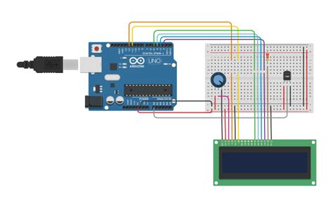 Circuit Design Sensor Tmp Que Printa A Temperatura No Lcd 16x2 Tinkercad