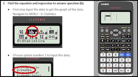 Casio Classwiz Calculator Fx 991ex Activity Tutorial Linear Regression Youtube