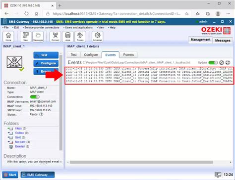 Setup E Mail To SMS Forwarding Using An IMAP Client