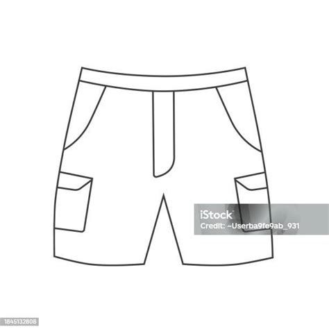 짧은 선 아이콘입니다 다양한 스타일의 포켓이 있는 쇼트 의류 상징 개념입니다 벡터 일러스트 레이 션 0명에 대한 스톡 벡터 아트 및 기타 이미지 Istock