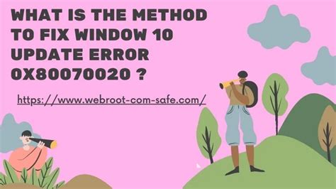 Ppt What Is The Method To Fix Window 10 Update Error 0x80070020 Powerpoint Presentation Id