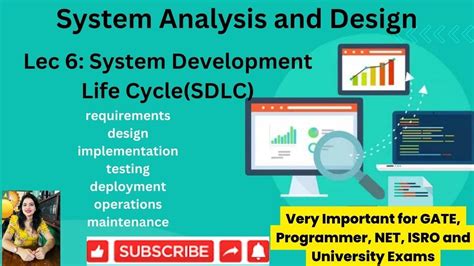 Lec 6 System Development Life Cyclesdlc Phases Of Sdlc Important Rpsc Rpscprogrammer