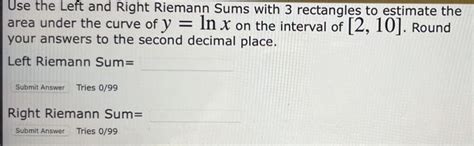 [solved] Use The Left And Right Riemann Sums With 3 Rectan