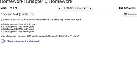 Solved Homework Chapter 5 Homework Score 0 Of 1 Pt Hw