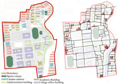 Map Of Hubei University Of Technology Campus Download Scientific Diagram